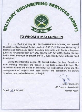 Internship Certificate PDF