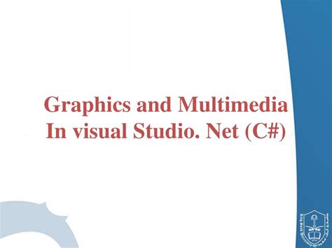Ppt Graphics And Multimedia In Visual Studio Net C Powerpoint