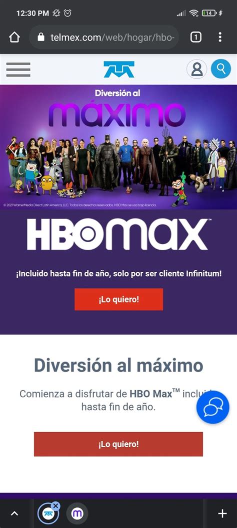 Telmex Te Da HBO MAX GRATIS