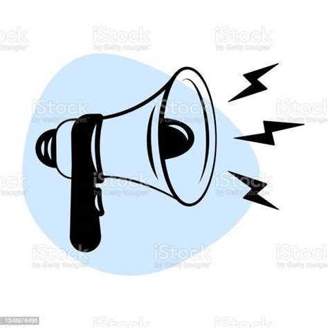 라우드 스피커 일러스트레이션 메가폰 아이콘 얇은 선입니다 흰색 배경에서 격리된 스피커 아이콘입니다 벡터 개념에 대한 스톡 벡터 아트 및 기타 이미지 Istock