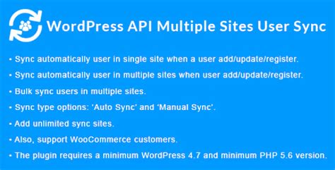 Download Wordpress Api Multiple Sites User Sync Version 190