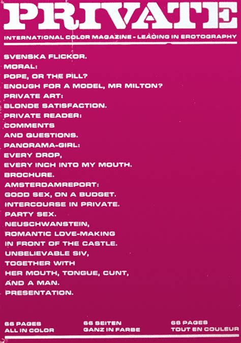 Private Magazine Collection