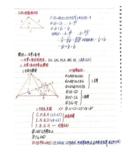 2023年初中数学三角形知识点全等 三角形 中考网