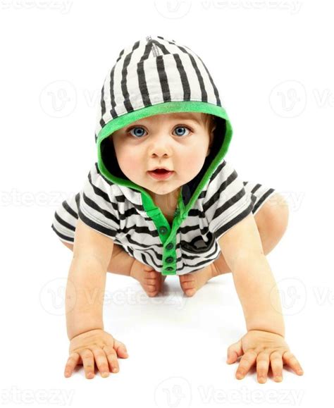 Encantador Chico Aislado En Blanco Antecedentes 34413895 Foto De Stock