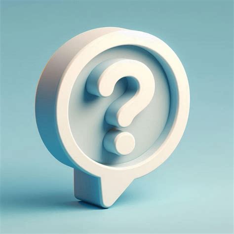 Speech Bubble With Question Mark Faq Support Help Concept 3d Vector