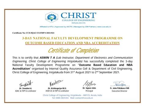 Aswin Tharayil On Linkedin Successfully Completed