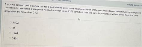 Solved Find The Necessary Sample Size Th You Wish To