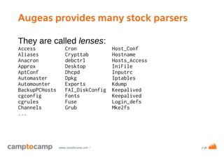 Configuration Surgery With Augeas PPT