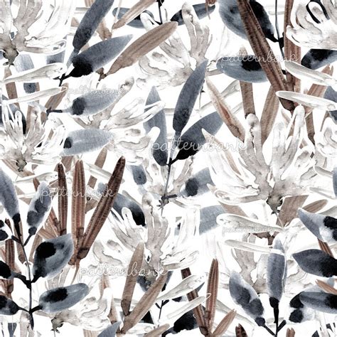 Art Botanical Design By Vita Daneva Seamless Repeat Royalty Free Stock Pattern Patternbank