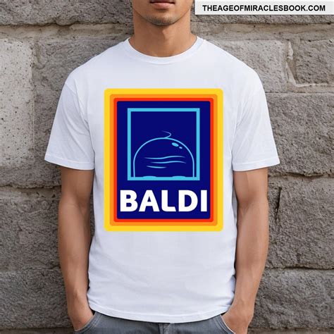 Baldi Bald Head Aldi Logo T Shirt