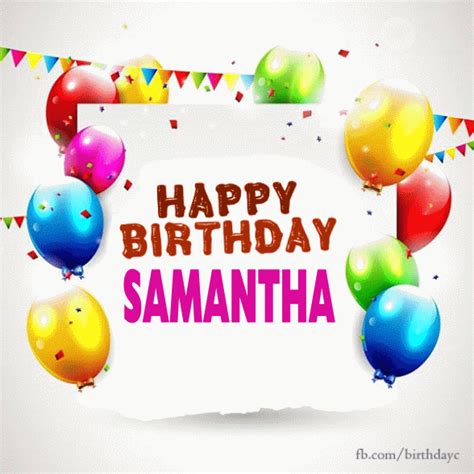 Happy Birthday Samantha Birthday Greeting Birthdaykim