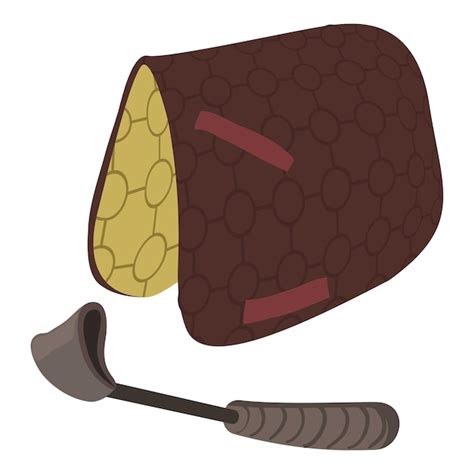 Premium Vector Equestrian Concept Icon Isometric Vector Brown Saddle