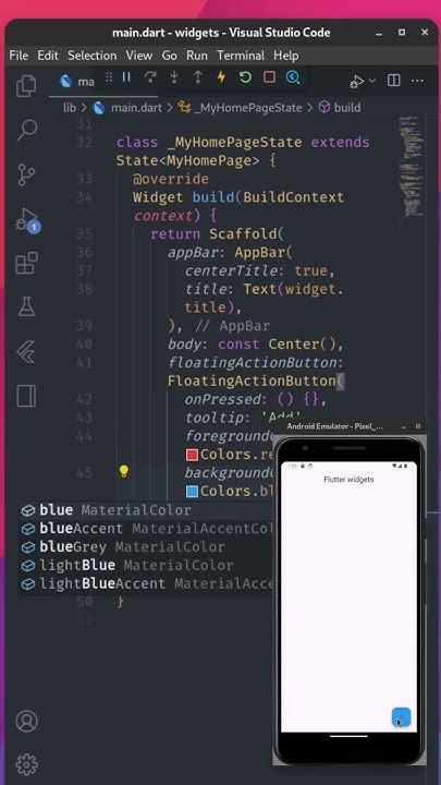 Flutter Floatingactionbutton Widget Flutter Tutorial Ui Youtube