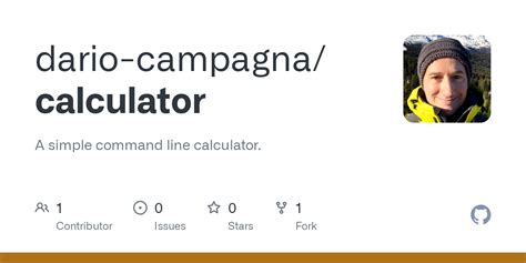 GitHub Dario Campagna Calculator A Simple Command Line Calculator