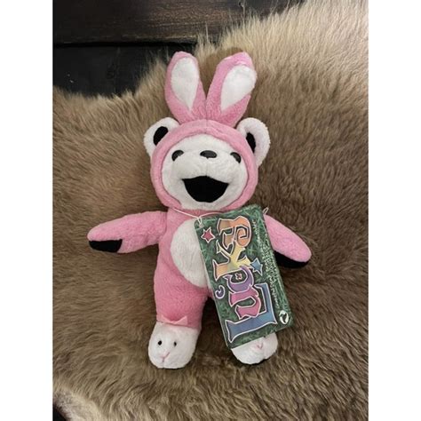 Liquid Blue Toys Grateful Dead 7 Bean Bear Plush Lucky By Liquid