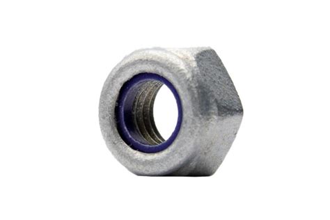 M Nyloc Nuts Type T Galv Boxed DIN Prokura Fasteners Fixings Slotted Channel