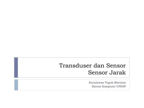 K 10 Tranduser Dan Sensor Ppt