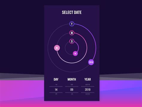 Date Picker Concept Dating Perfect Date Date Picker Ui