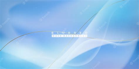 Premium Vector Vector Abstract Gradient Blue Blurred Wave Background