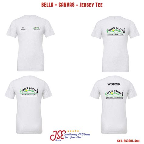Green Valley Amateur Radio Club T Shirt Dtg Printed Jse Embroidery
