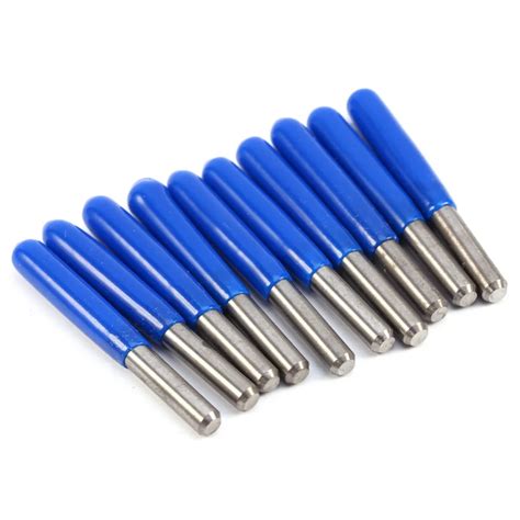 10pcsset Engraving Bits Cnc Router Tool Carbide Pcb Engraving Bits In