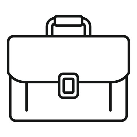 Icono De Maletín De Gerente De Oficina Estilo De Esquema 14505070