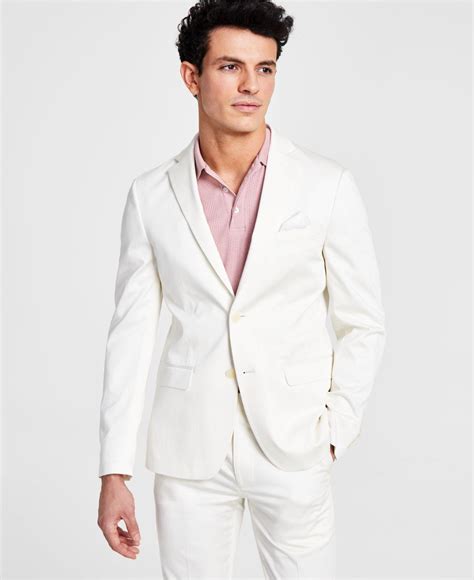 Descubrir 82 Imagen Calvin Klein White Suit Vn