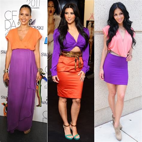 Purple And Orange Color Blocking Combinations You Thought Would Never