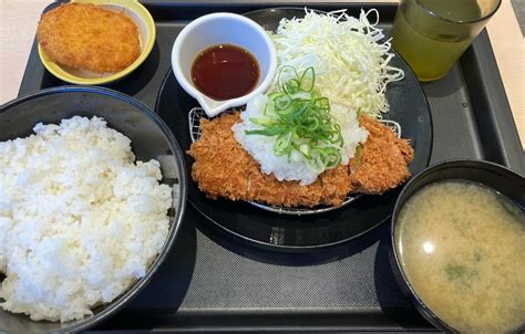 松のや 鬼おろしポン酢ロースかつ定食とチキンかつ定食 コツコツと節約 たまには贅沢