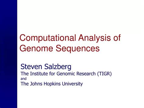 Ppt Computational Analysis Of Genome Sequences Powerpoint Presentation Id5343666