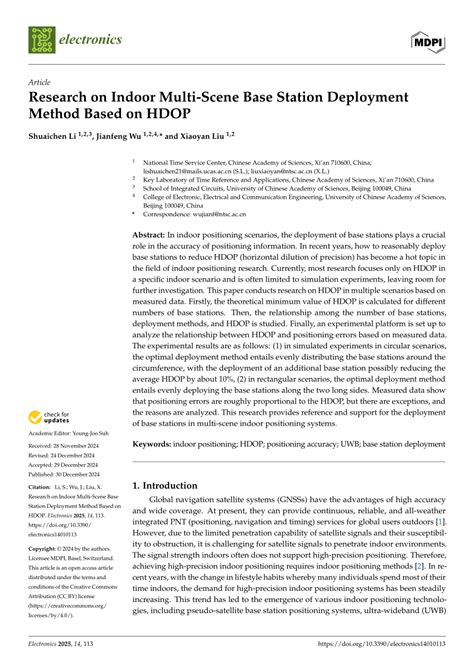 Pdf Research On Indoor Multi Scene Base Station Deployment Method