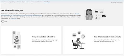How To Use The Microsoft Personal Data Dashboard