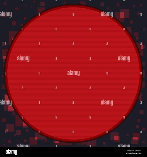Big Red Button Template With Scanlines And Pixel Black Background