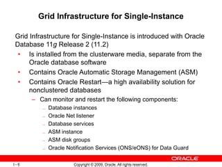 D50079GC20 Oracle Database 11g Administration Workshop II Release 2 Intro PPT Databases