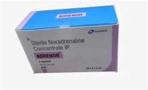 Liquid Adrenor Norepinephrine 4mg Noradrenaline Concentrate Injection