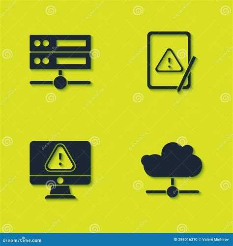 Set Server Data Web Hosting Network Cloud Connection Monitor With
