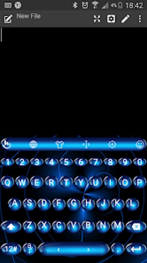 Keyboard Theme Spheres Blue For Android Download