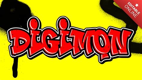 Digimon Ref Graffiti Text Effect Generator