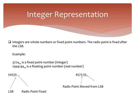 Representation Of Integers Pptx