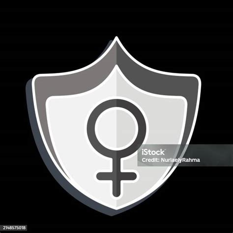 아이콘 보호 여성의 날 상징과 관련이 있습니다 광택 스타일 심플한 디자인 일러스트레이션 8에 대한 스톡 벡터 아트 및 기타 이미지 Istock