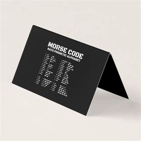 Morse Code And Nato Phonetic Alphabet Design Black Zazzle