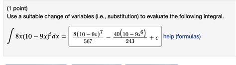 Solved Point Use A Suitable Change Of Variables I E Chegg