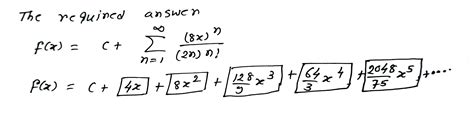 Solved Give Handwritten Solution For The Following Indefinite