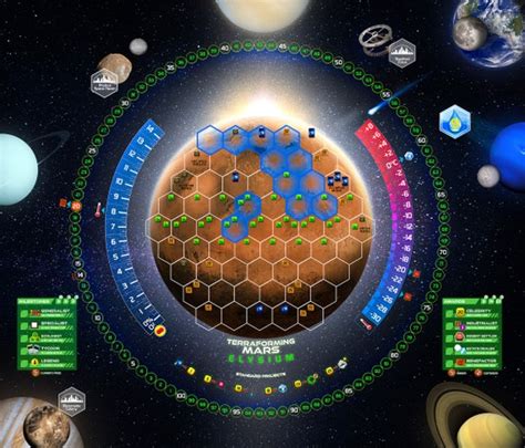 Terraforming Mars Elysium PRINTED Neoprene Mat Ver Etsy