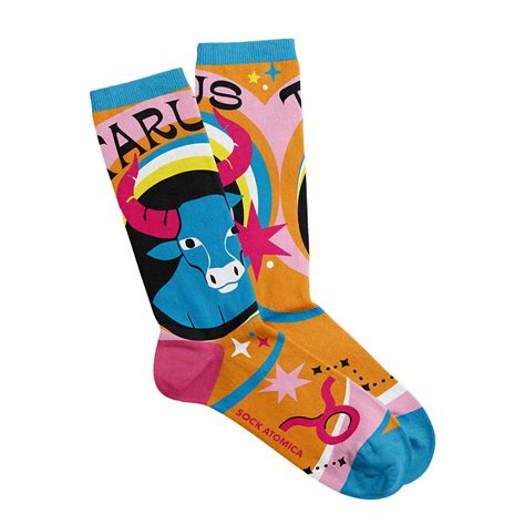 Zodiac Signs Tarus Sock Atomica