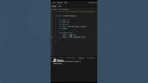 Is A Number Is Armstrong Number Javascript Viral Coding Webdevelopment Trending Coder