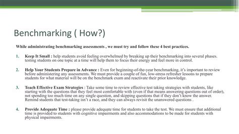 Benchmarking As An Assessment Pptx