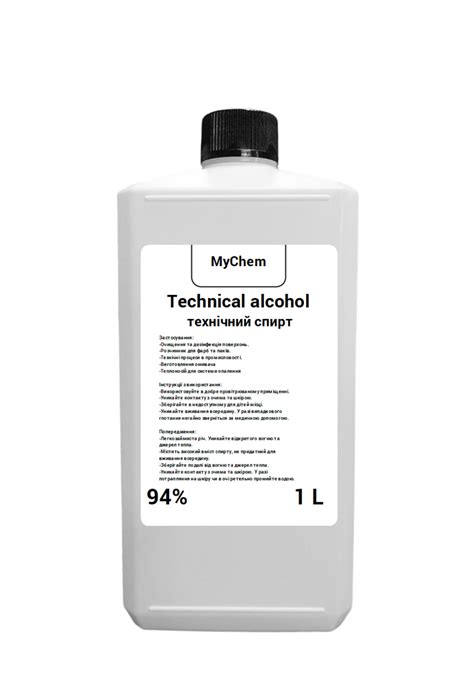 Этанол технический 94% MyChem 1 л купити в Києві та Україні | Ціна та ...