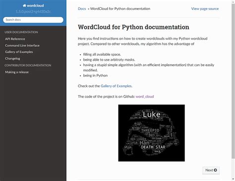 Wordcloud For Python