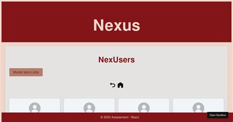 Assessment React Codesandbox